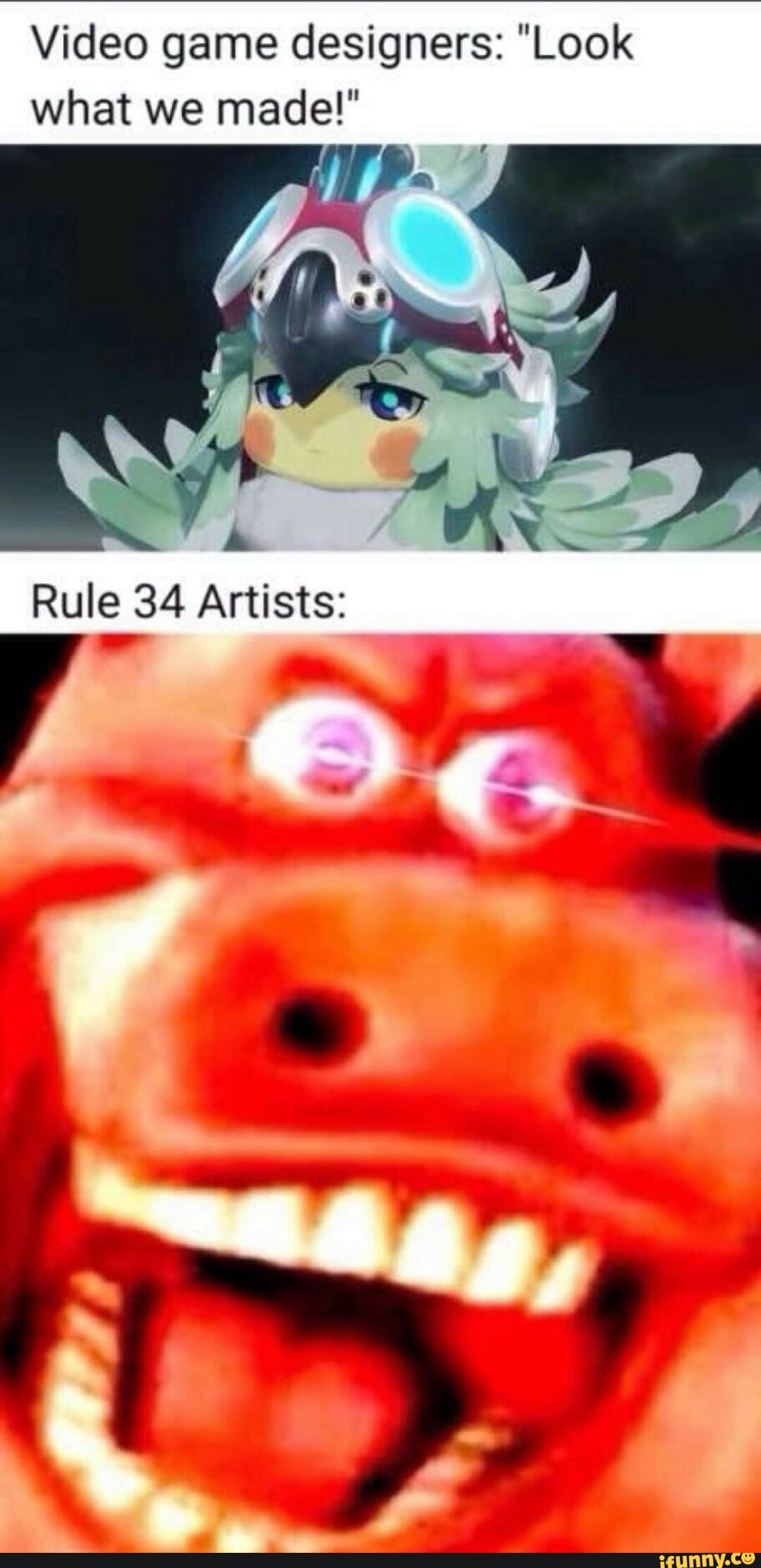 Video game designers: "Look what we made!" Rule 34 Artists - iFunny