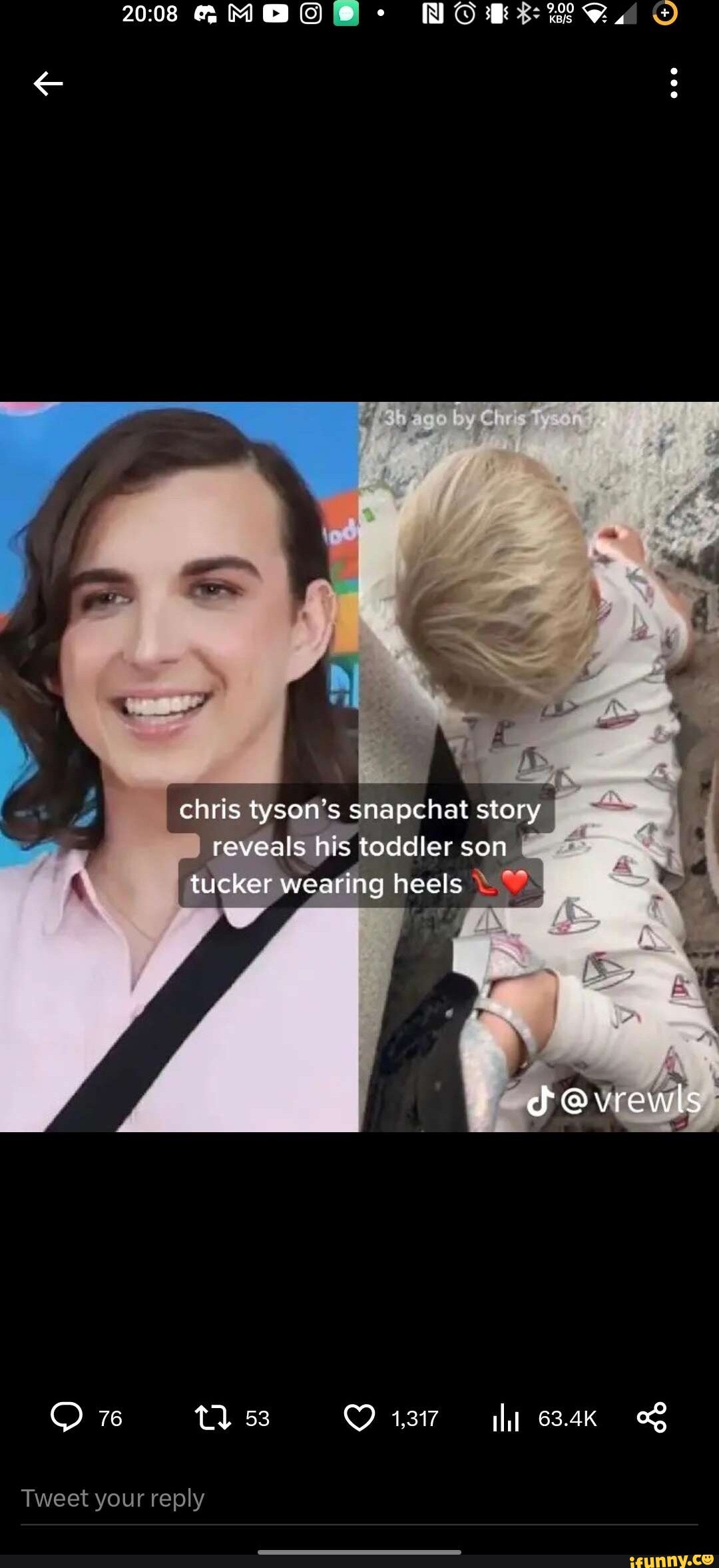 NOW by chris tyson's snapchat story reveals his toddler son tucker ...
