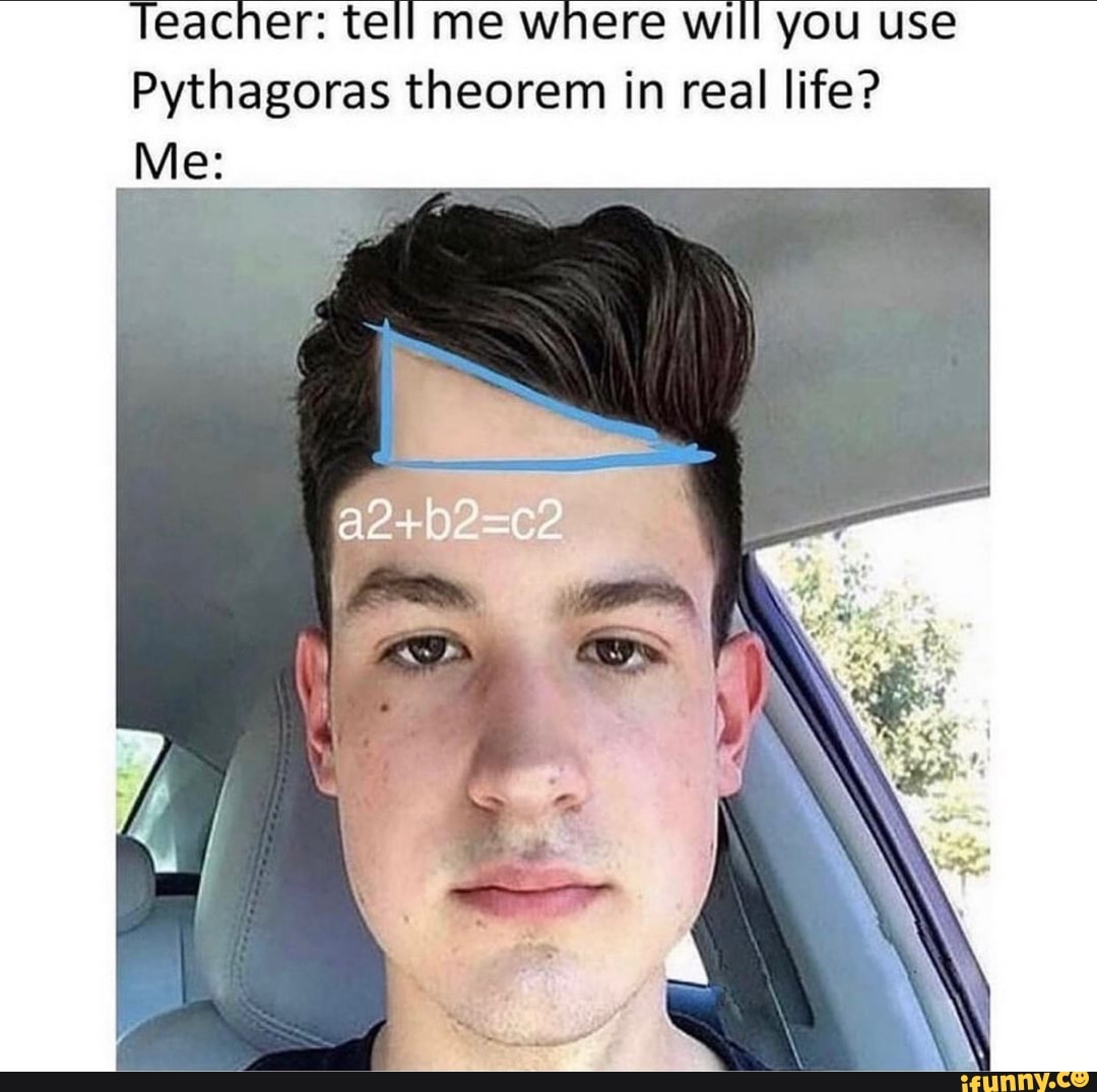 Teacher Tell Me Where Will You Use Pythagoras Theorem In Real Life