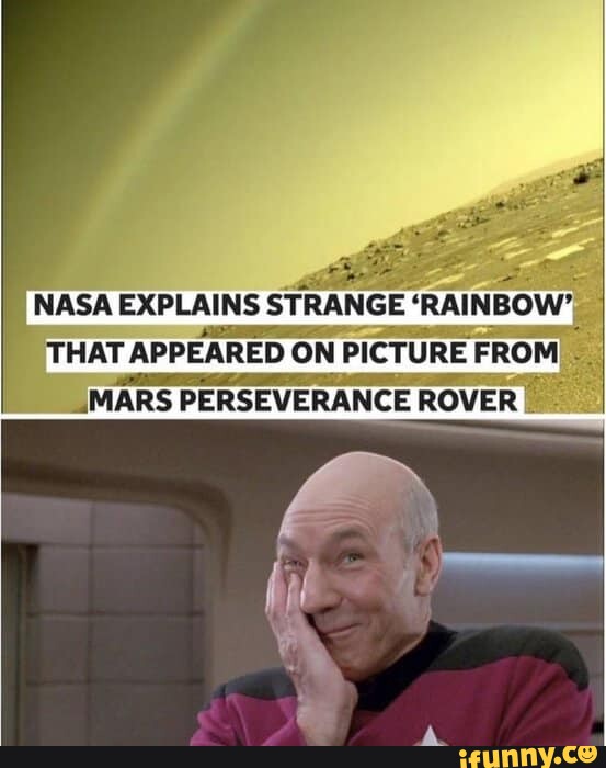 NASA EXPLAINS STRANGE 'RAINBOW' HAT APPEARED ON PICTURE FROM MARS ...
