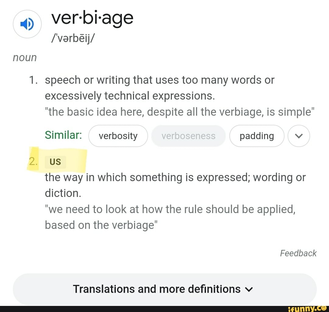 Verbosity memes. Best Collection of funny Verbosity pictures on iFunny
