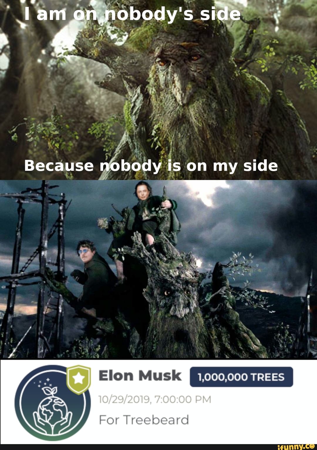Elon Musk 1,000,000 TREES For Treobcard - iFunny