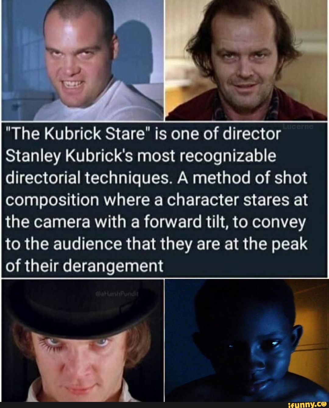"The Kubrick Stare" is one of director Stanley Kubrick's most ...