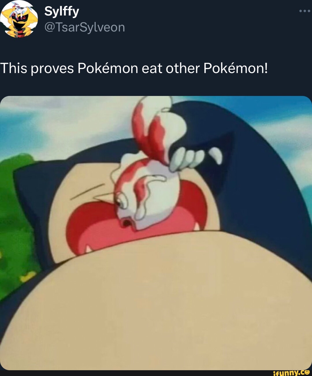 His proves Pokemon eat other Pokemon! - iFunny