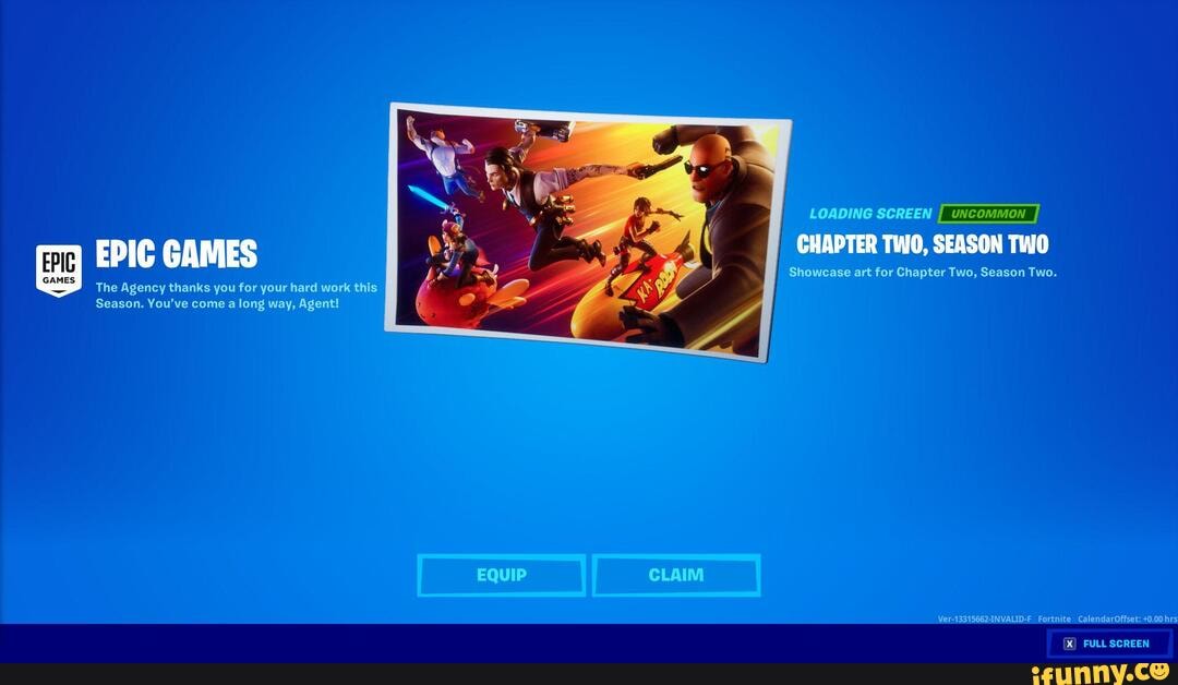 LOADING SCREEN uncommon CHAPTER TWO, SEASON TWO Showcase art for ...