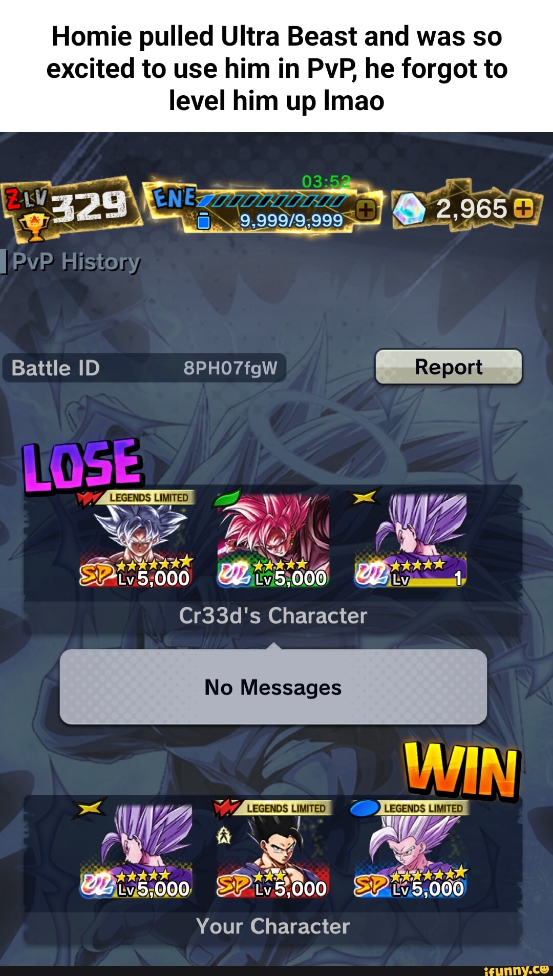 Homie pulled Ultra Beast and was so excited to use him in PvP, he ...