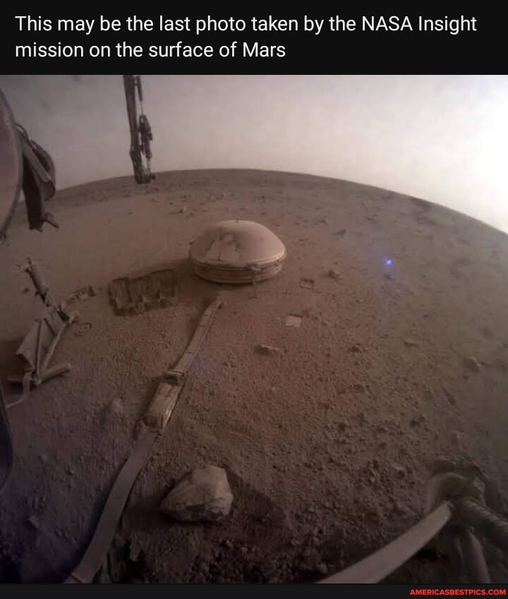 This may be the last photo taken by the NASA Insight mission on the ...