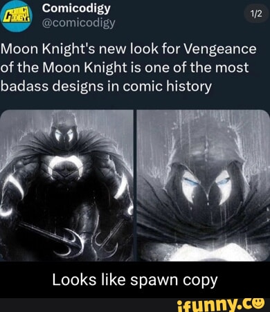 Comicodigy Moon Knight's new look for Vengeance of the Moon Knight is ...