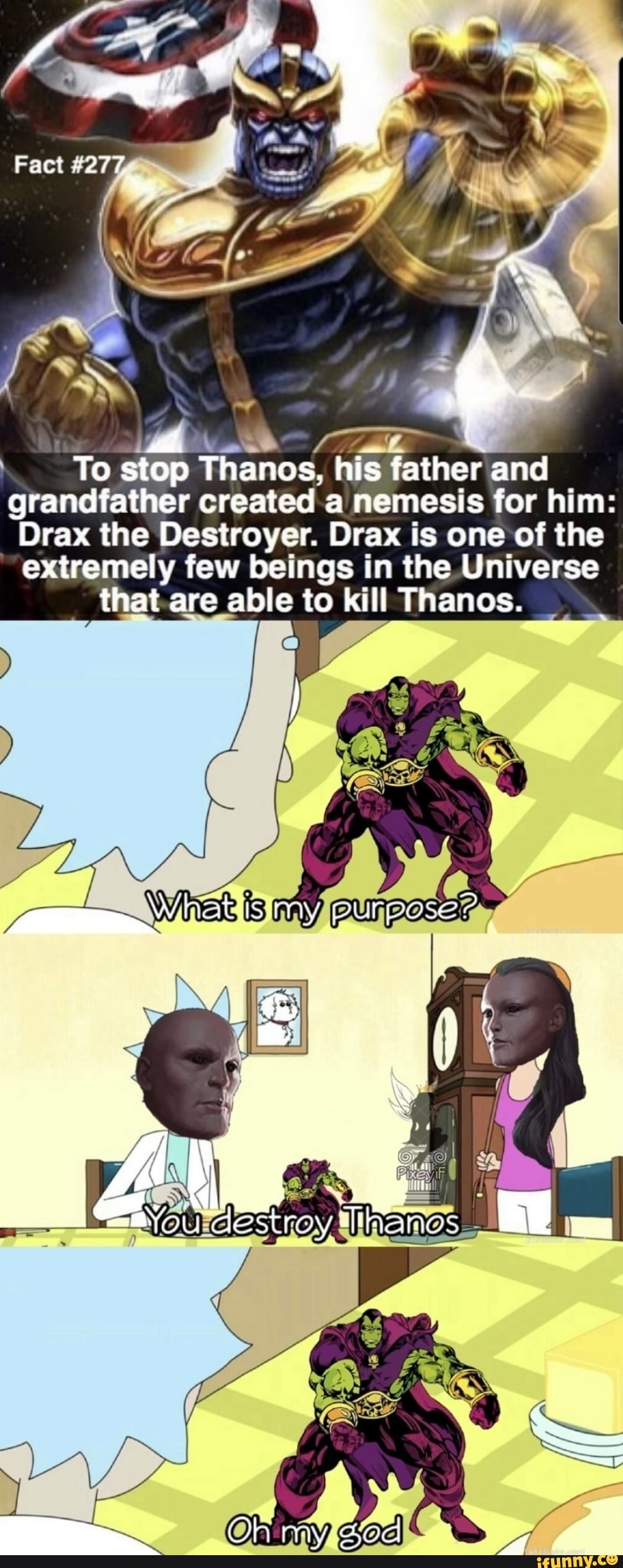 Fact To stop Thanos. his father and grandfather created a nemesis for ...