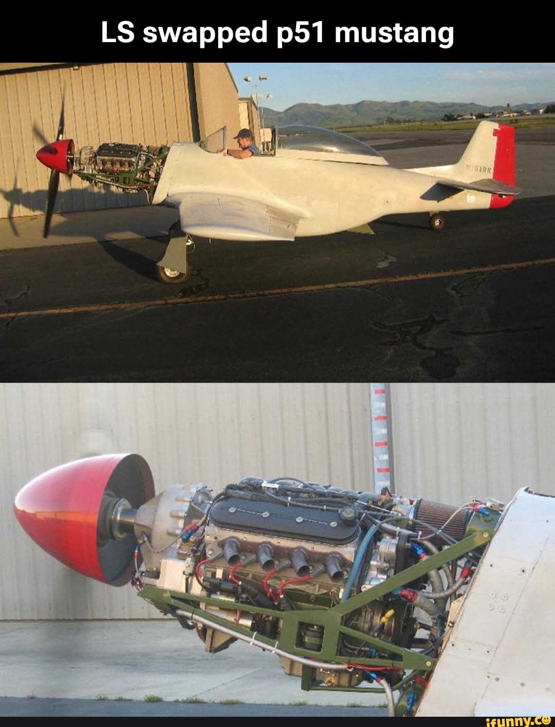 LS swapped mustang - iFunny