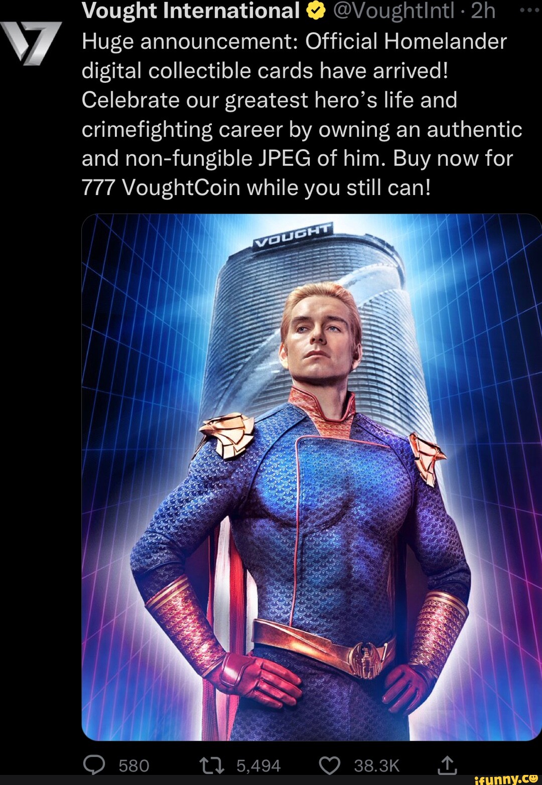 WW Vought International @Voughtlntl- Huge announcement: Official ...