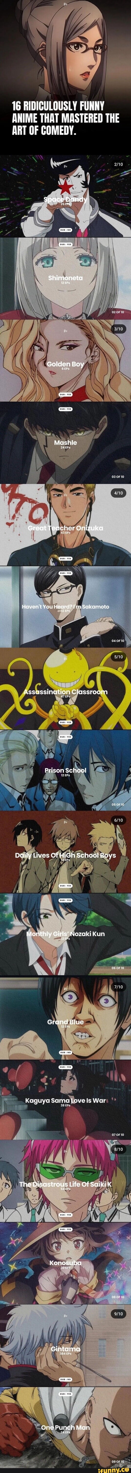 16 RIDICULOUSLY FUNNY ANIME THAT MASTERED THE ART OF COMEDY. Space ...