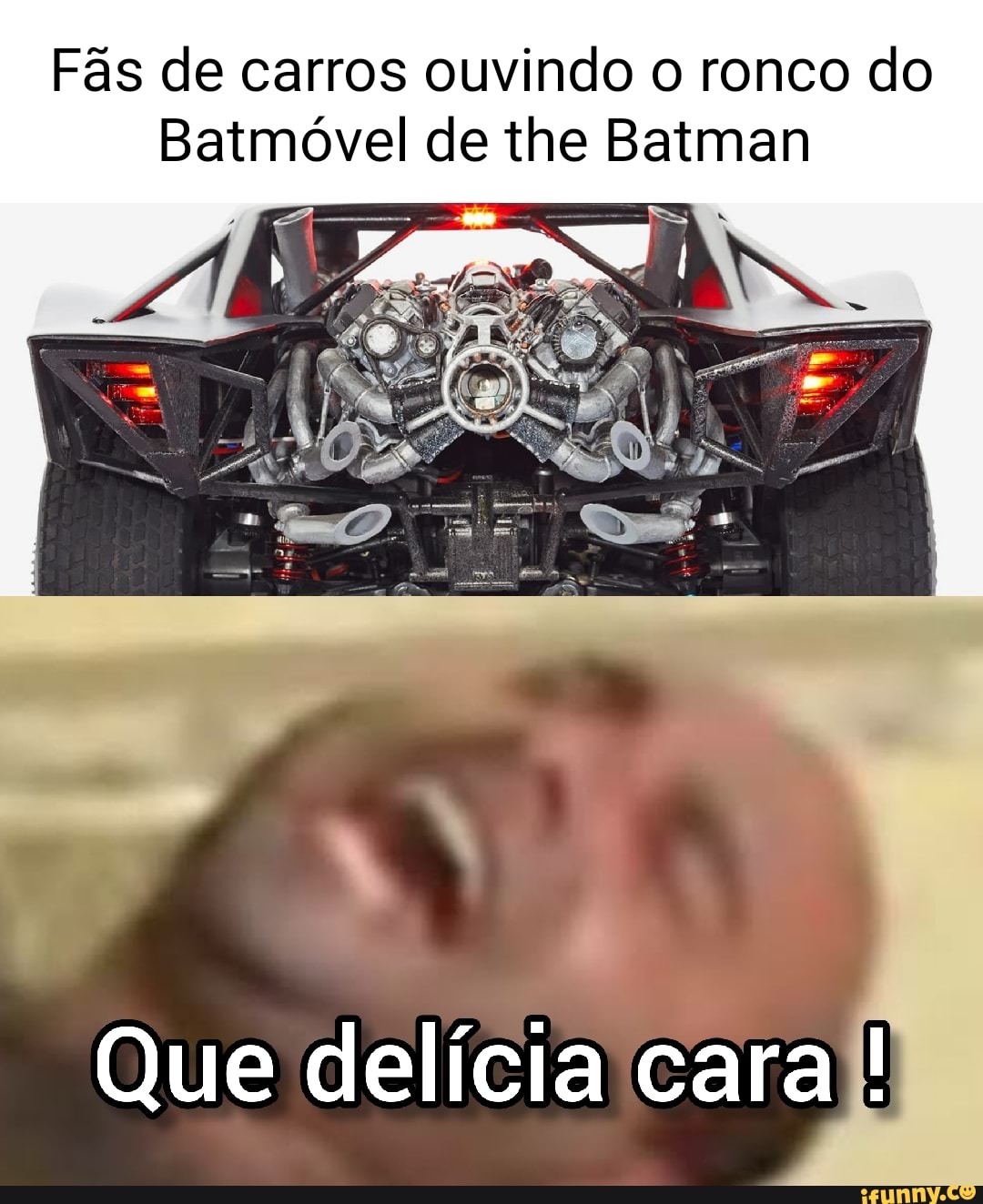 Fãs de carros ouvindo o ronco do Batmóvel de the Batman Que delícia ...