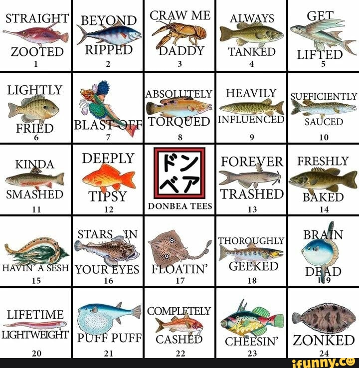 BE I CRAW ME ZOOTED RIP! LIFTED 1 5 LIGHTLY ABSOLUTELY I HEAVILY I ...