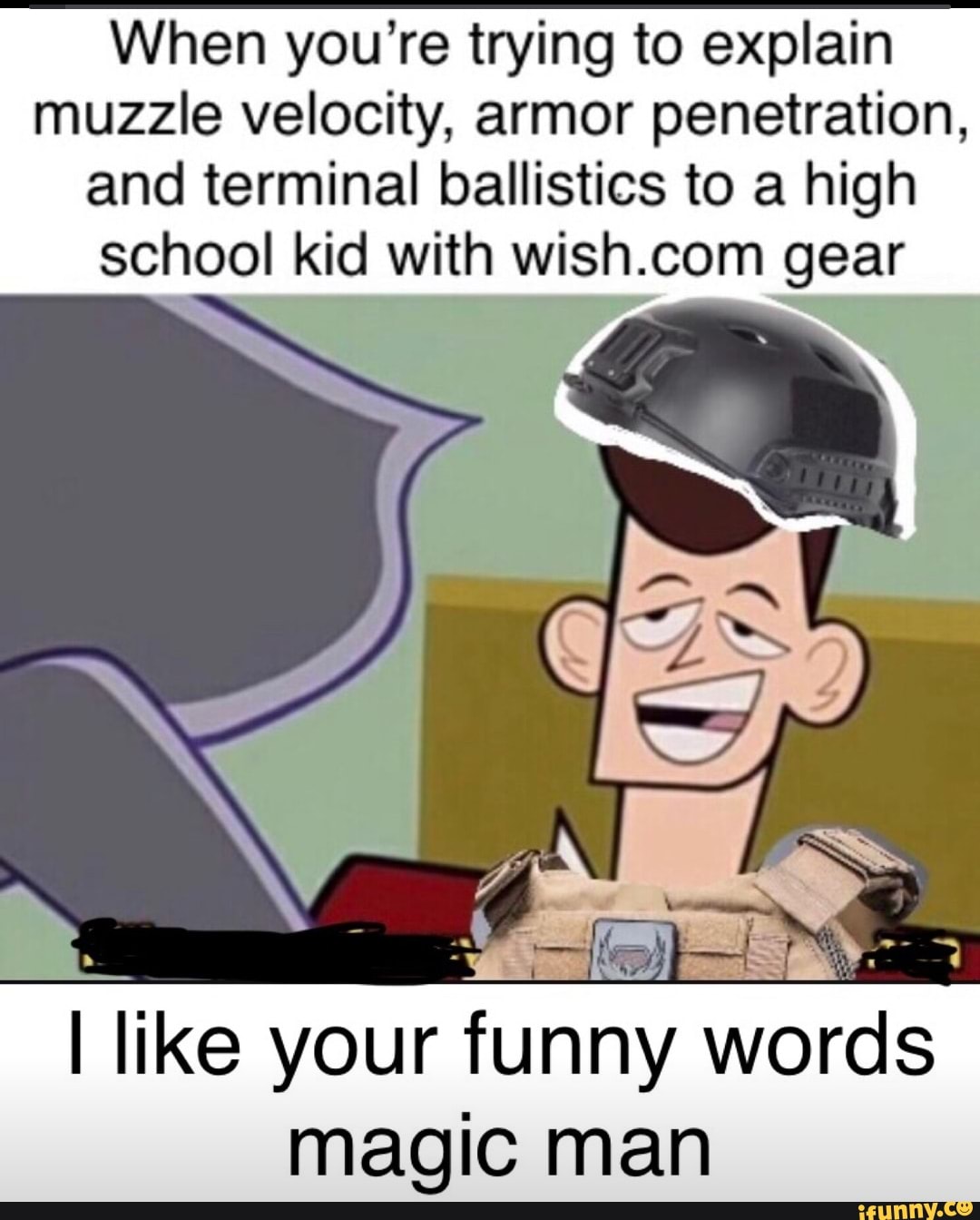 When you're trying to explain muzzle velocity, armor penetration, and ...