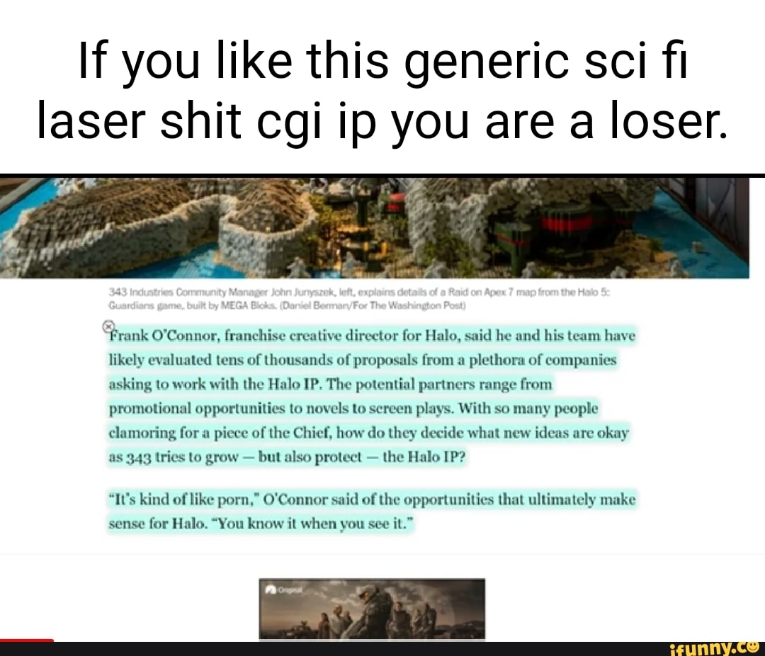 If you like this generic sci fi laser shit cgi ip you are a loser ...