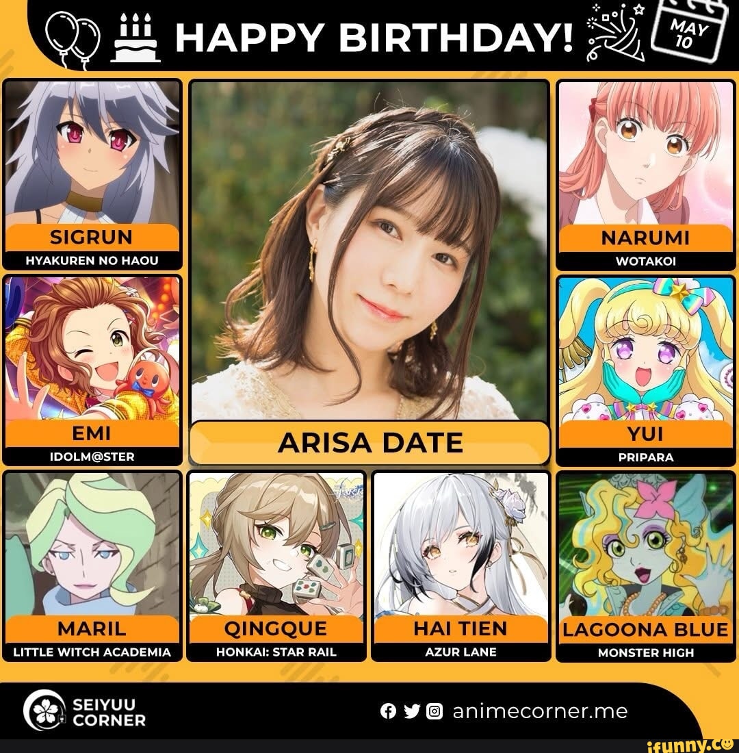 JAPPY BIRTHDAY! HYAKUREN NO Mar PRIPARA HONKAL STAR RAIL LITTLE WITCH ACADEMIA BLUE MONSTER HIGH ...