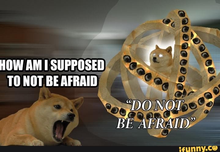 HOW SUPPOSED TO NOT BE AFRAID "DO NOT BE AFRAID" - iFunny