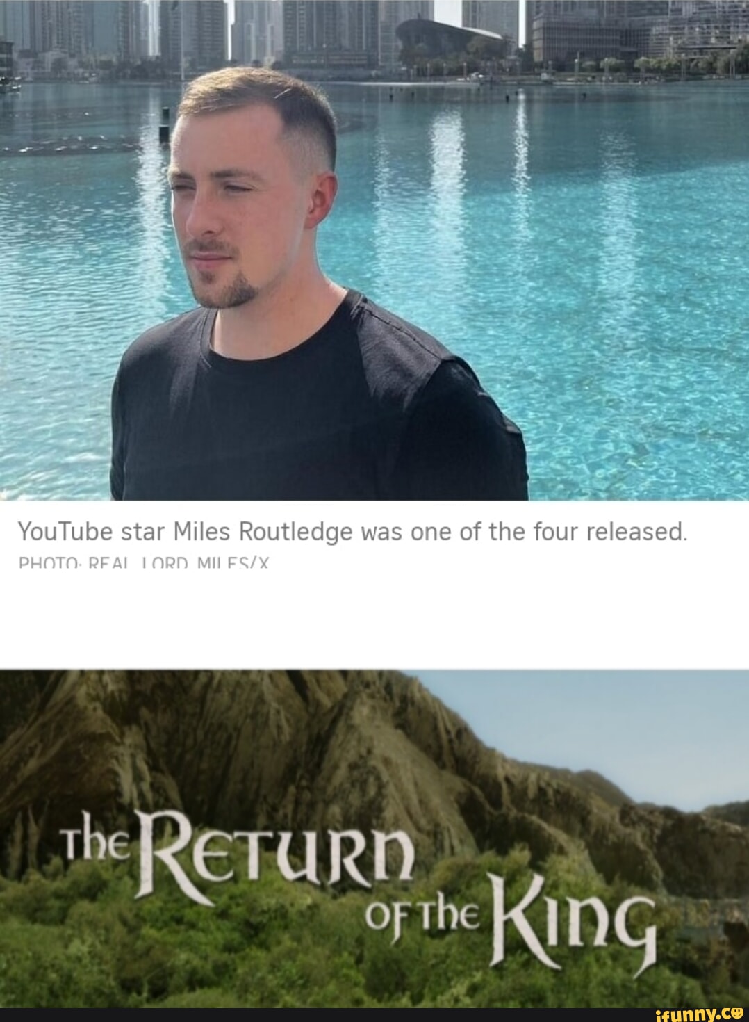 YouTube star Miles Routledge was one of the four released. PHOTO. RFAL ...