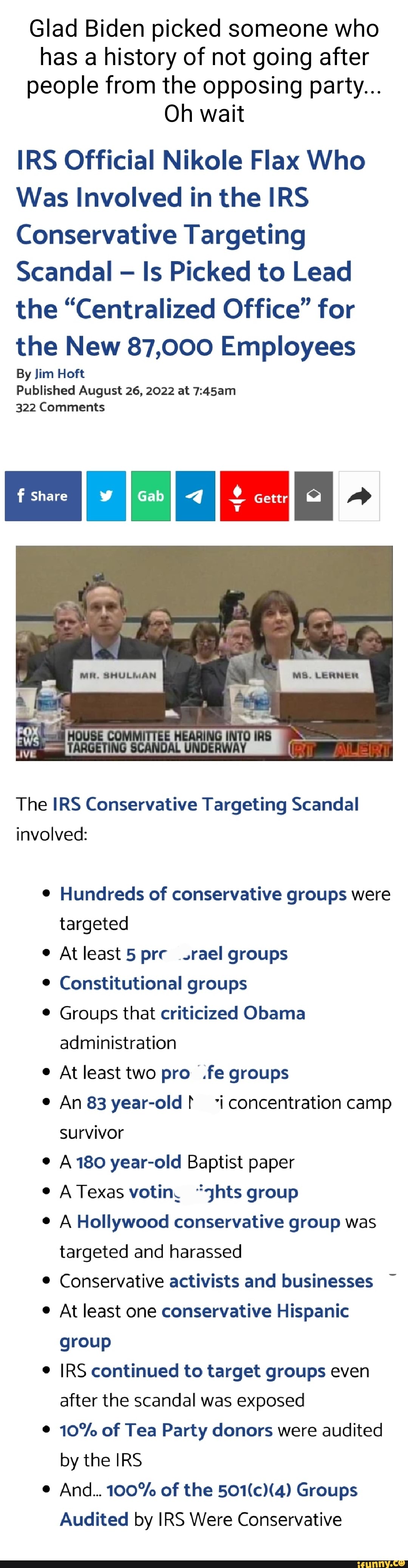 Glad Biden picked someone who has a history of not going after people ...