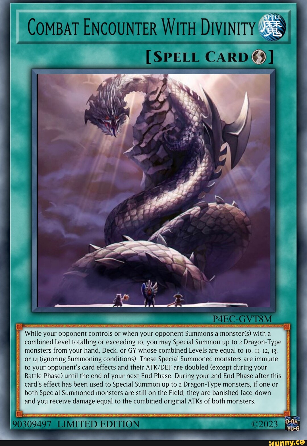 CONBAT ENCOUNTER CARD While your opponent controls or when your ...