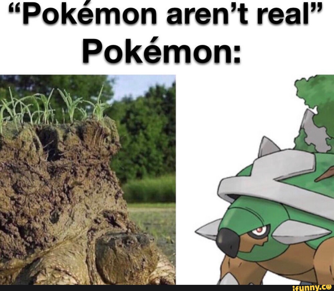 "Pokemon aren't real" Pokemon: - iFunny
