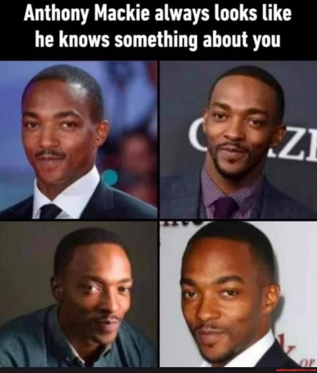 Anthony Mackie always looks like he knows something about you - America ...