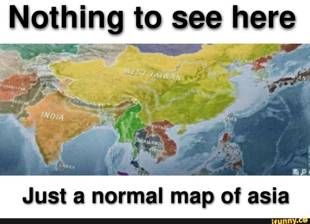 Nothing to see here Just normal map of asia - iFunny