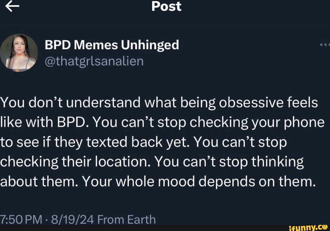 Bpdgirlfriend memes. Best Collection of funny Bpdgirlfriend pictures on ...