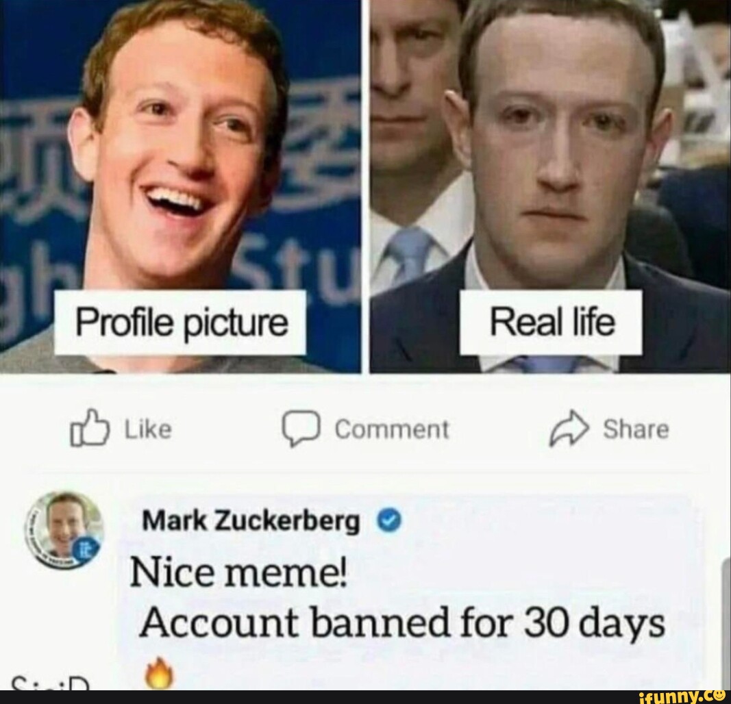 Profile picture Real life Like Comment Share ( mark Zuckerberg @ Nice ...