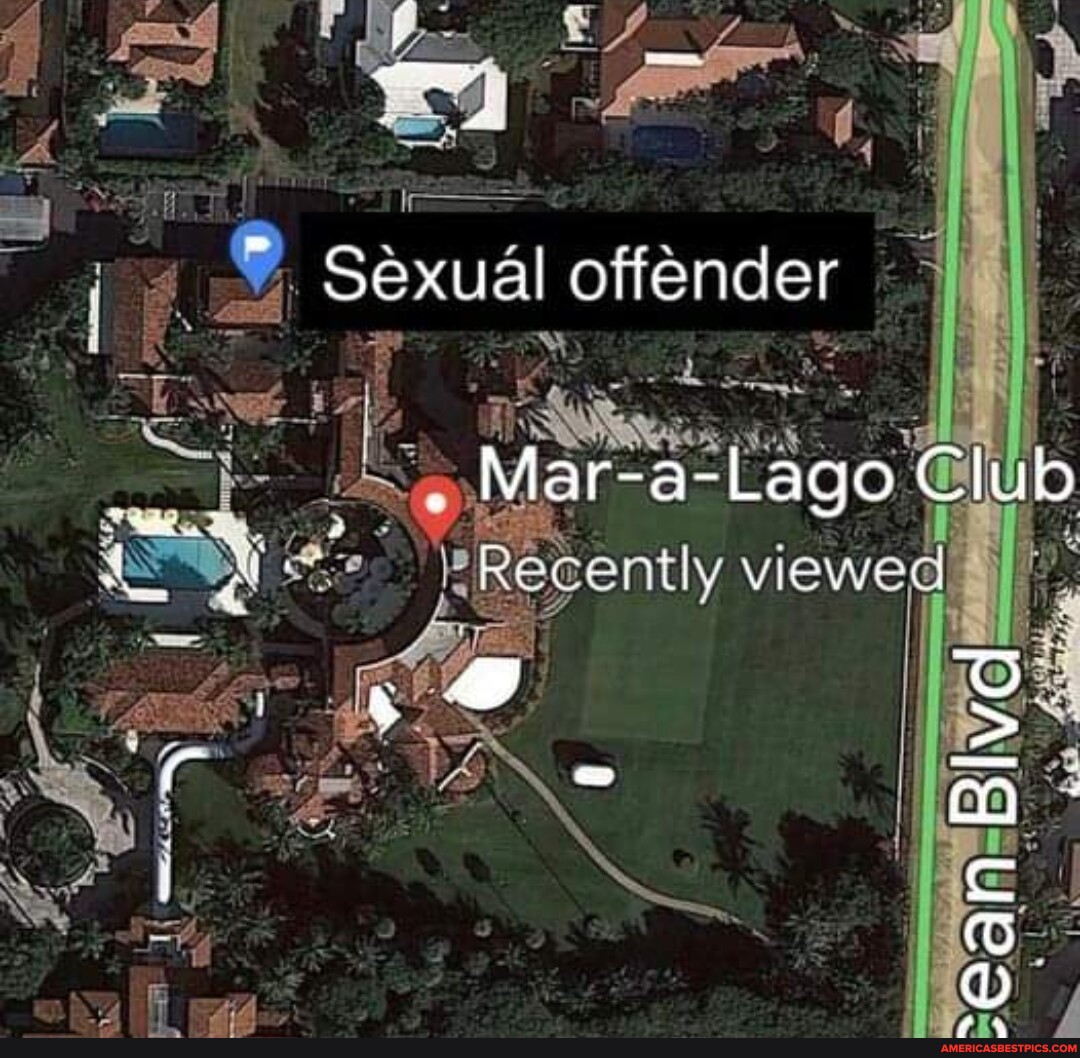 Sexual offender Mar-a-Lago Club Bivd ean - America’s best pics and videos