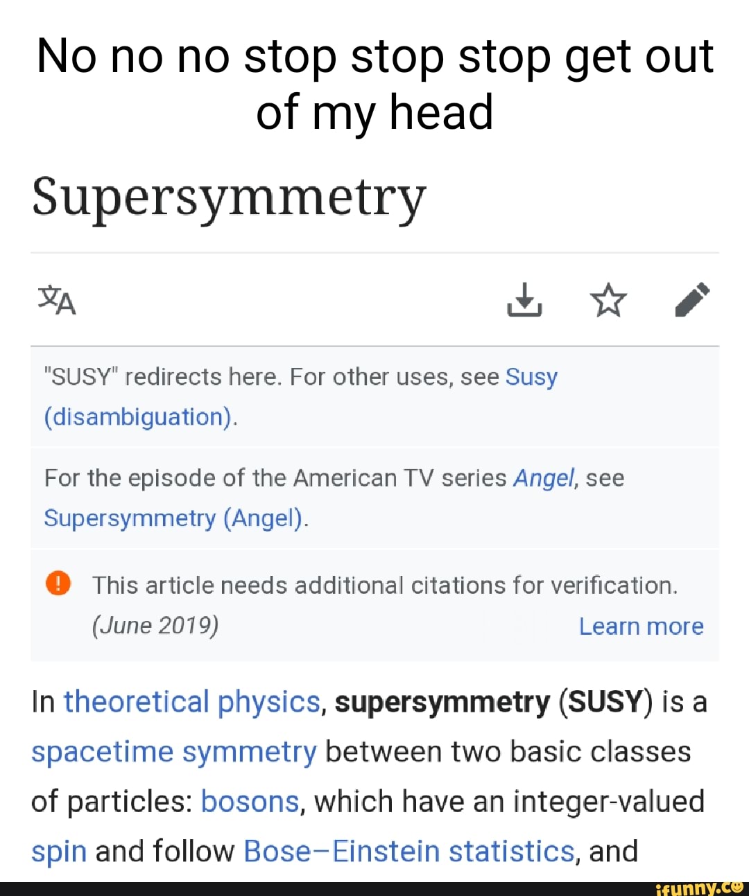 Supersymmetry memes. Best Collection of funny Supersymmetry pictures on ...