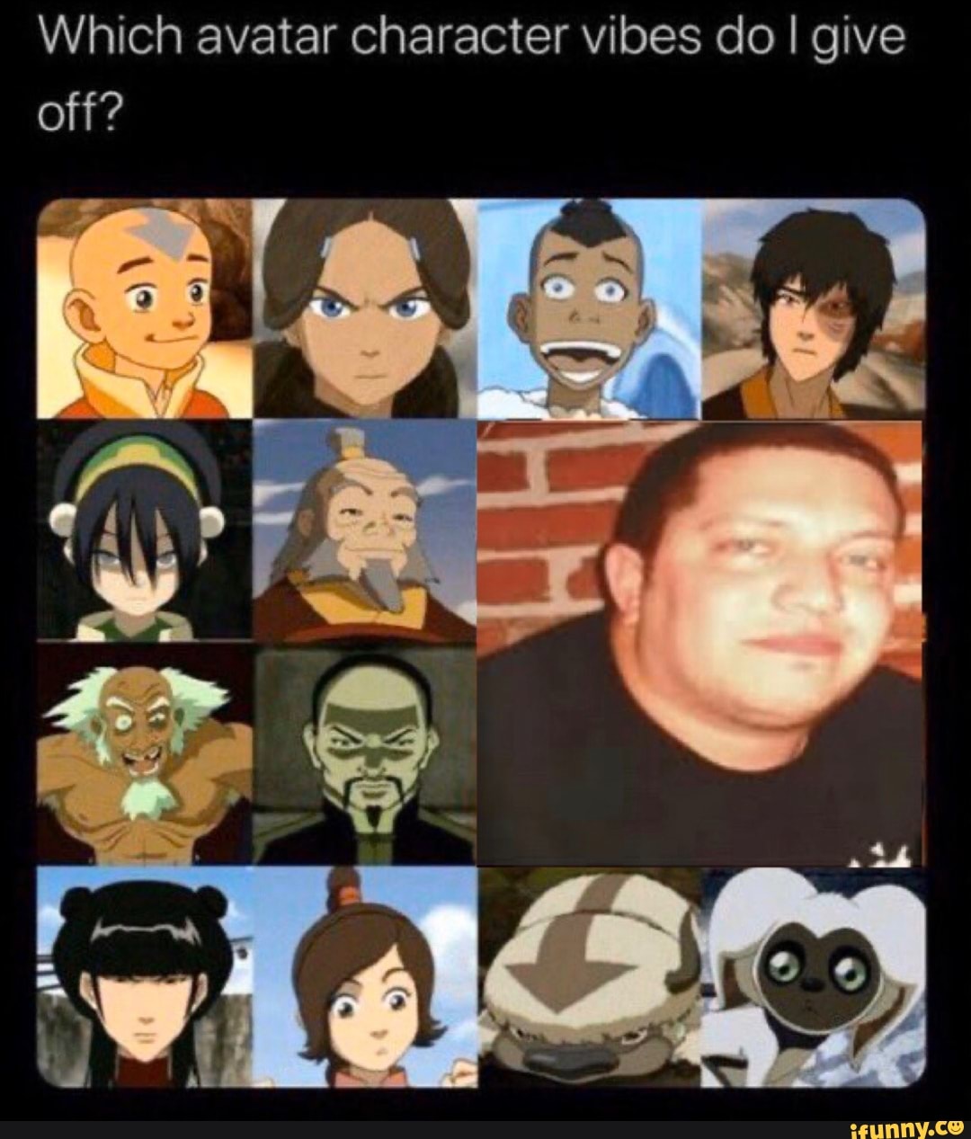 Which avatar character vibes do I give off? - iFunny