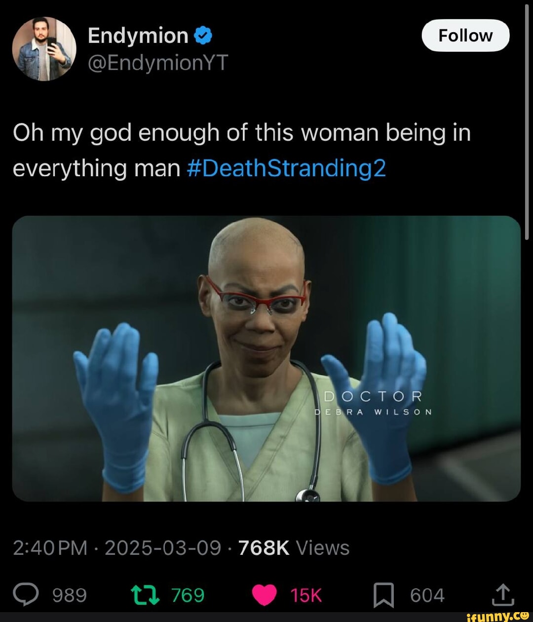 Endymion Follow @EndymionYT Oh my god enough of this woman being in ...