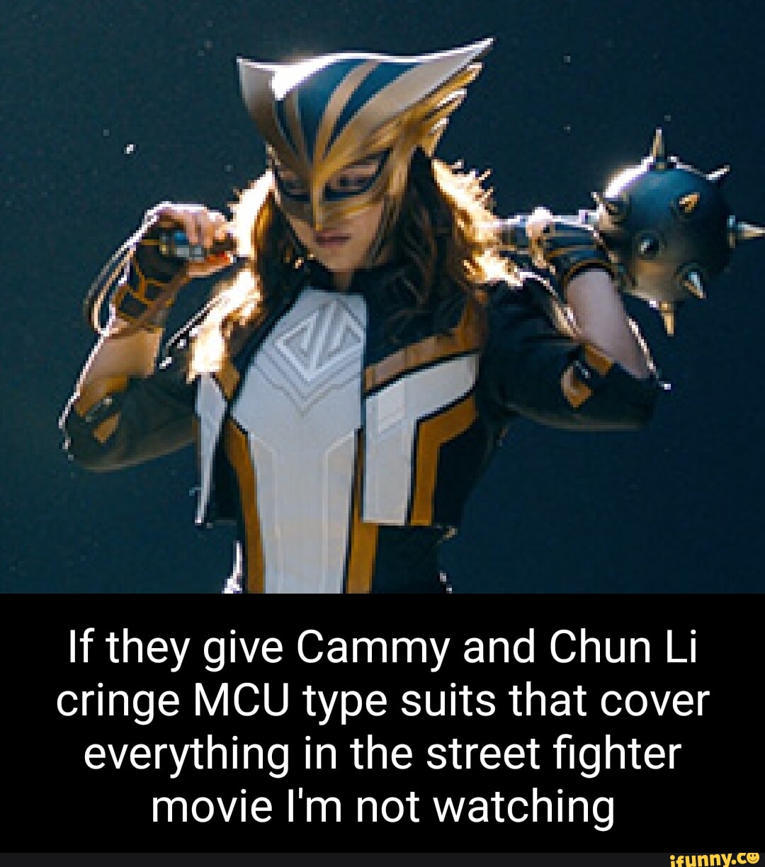 If they give Cammy and Chun Li cringe MCU type suits that cover ...