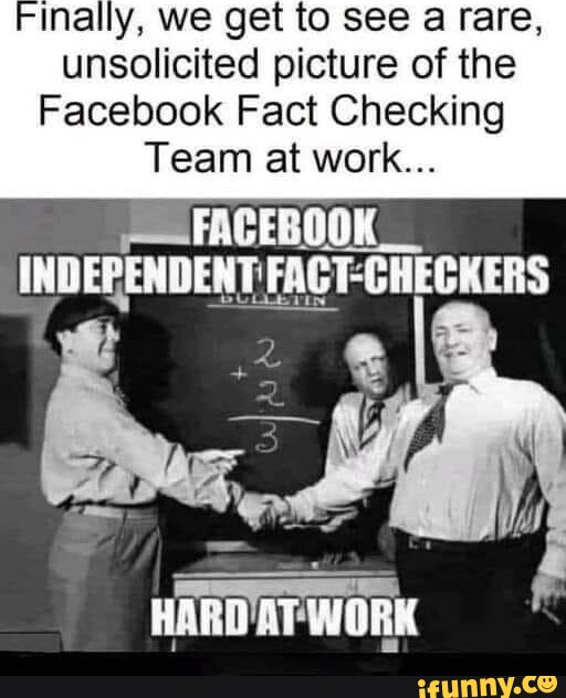 Finally, we get to see a rare, unsOlicited picture of the Facebook Fact ...