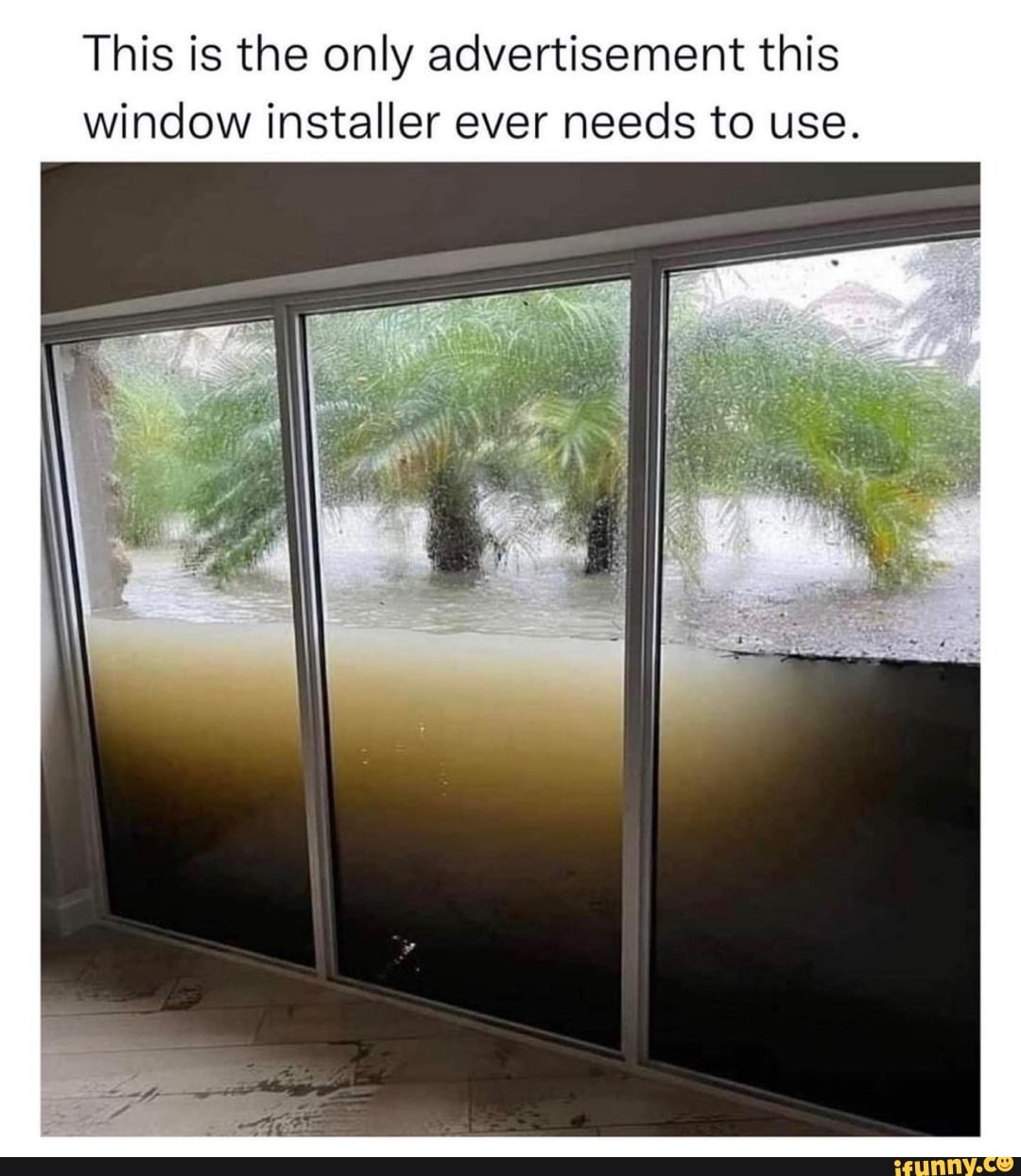This is the only advertisement this window installer ever needs to use ...