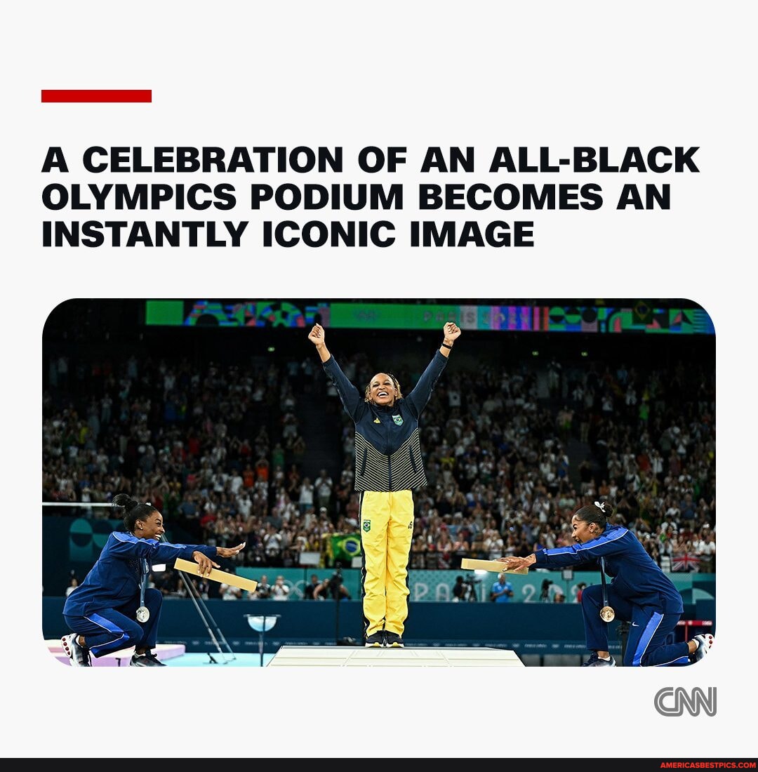 A CELEBRATION OF AN ALL-BLACK OLYMPICS PODIUM BECOMES AN INSTANTLY ...