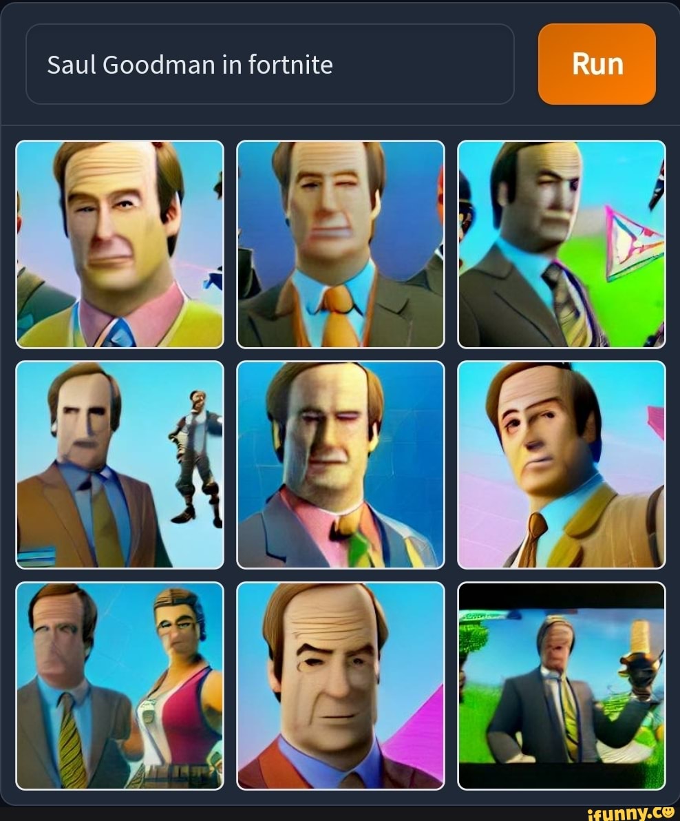 Run Saul Goodman in fortnite - iFunny