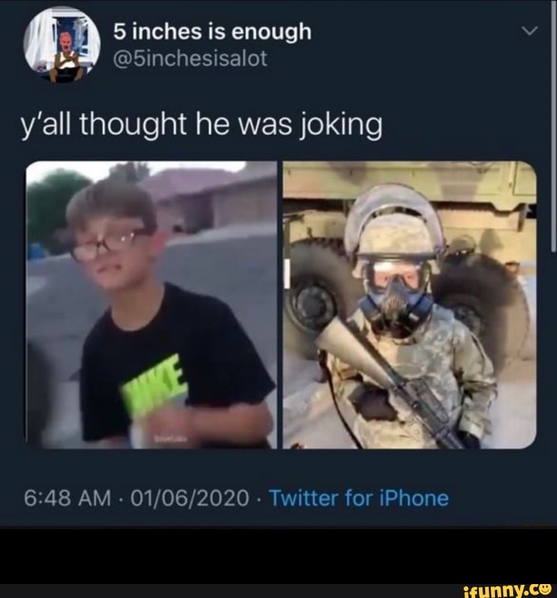 5 inches is enough v y'all thought he was joking 6:48 AM Twitter for ...