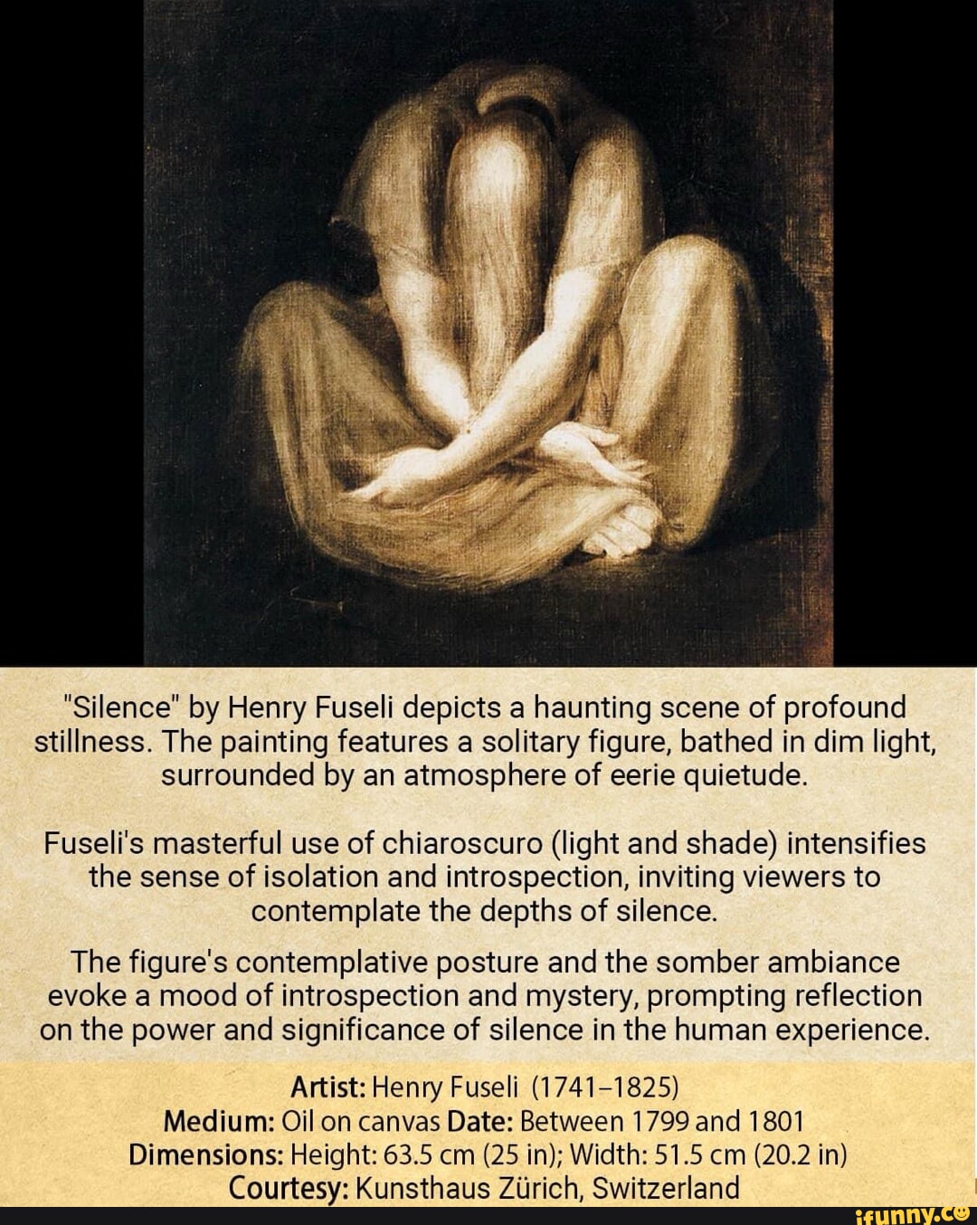 "Silence" by Henry Fuseli depicts a haunting scene of profound ...