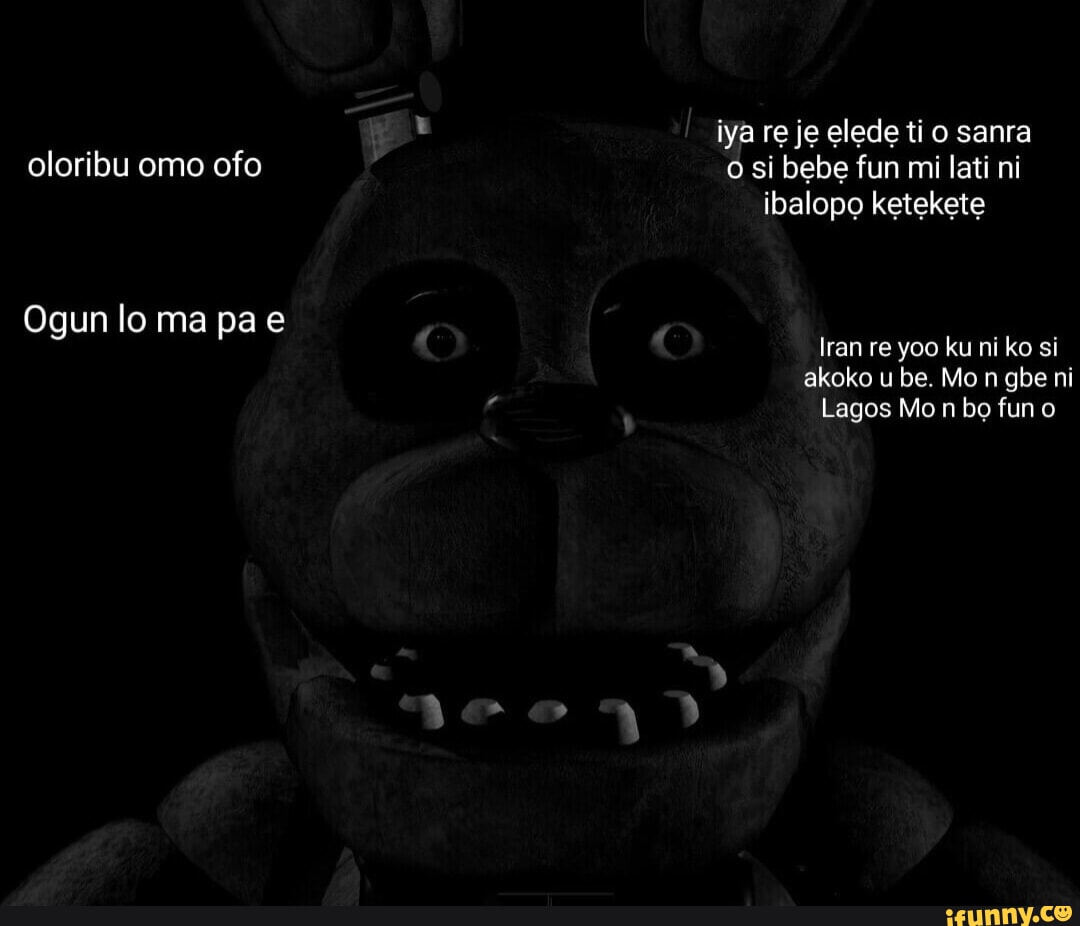 Oloribu omo ofo Ogun lo ma pa iya re je elede tio sanra si bebe fun mi ...