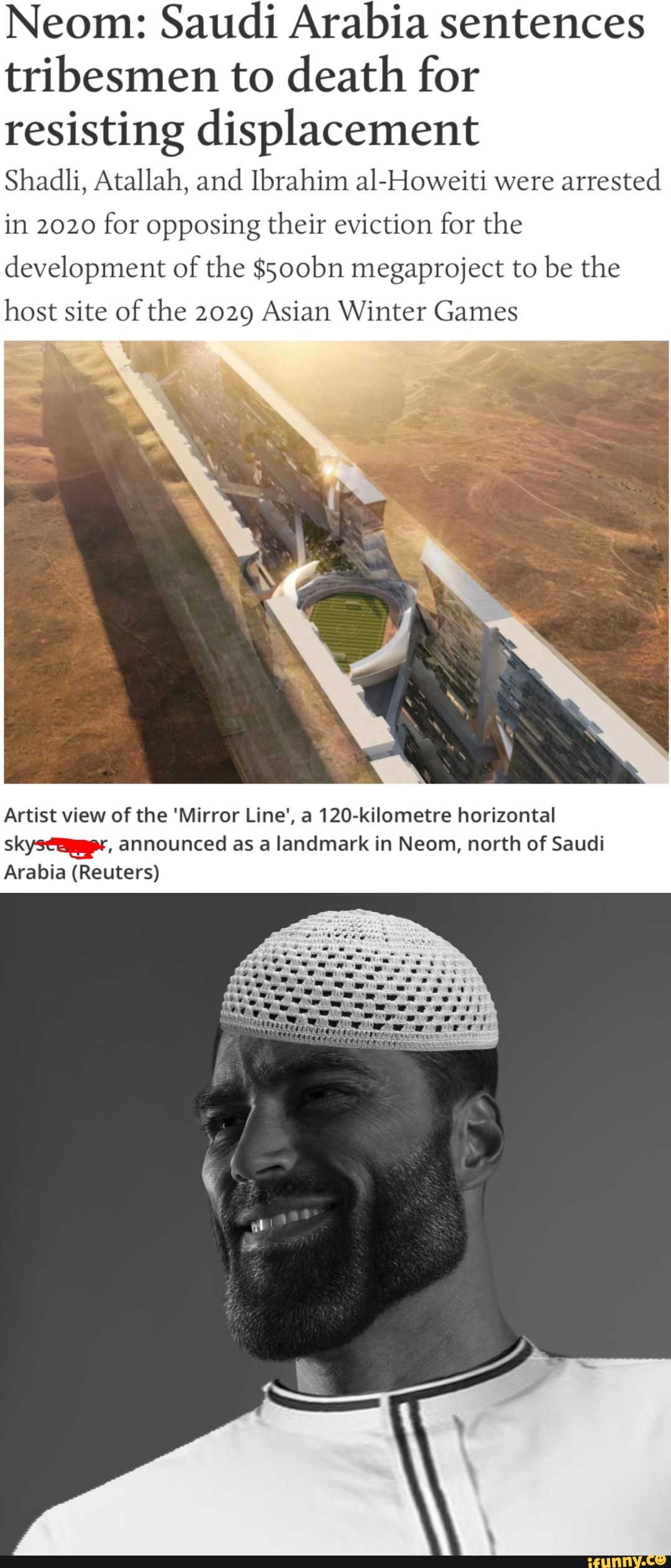 Neom: Saudi Arabia sentences tribesmen to death for resisting ...