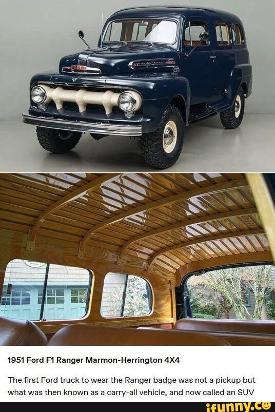 1951 Ford Ranger Marmon-Herrington The first Ford truck to wear the ...