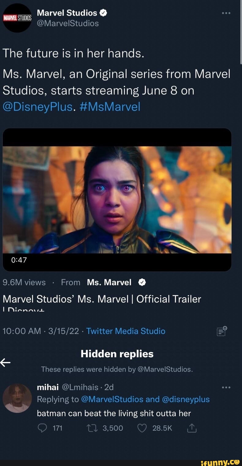 Marvel Studios The future is in her hands. Ms. Marvel, an Original ...