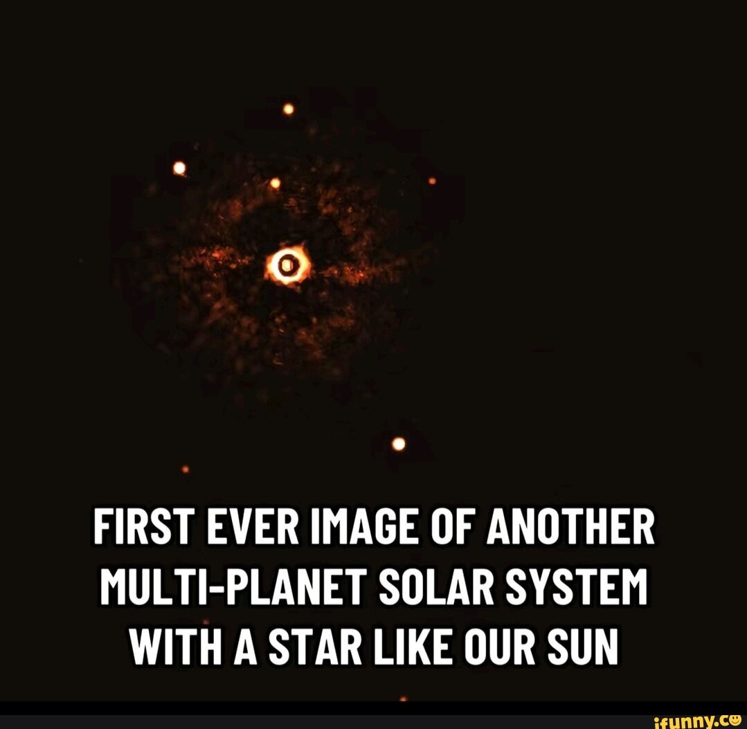 FIRST EVER IMAGE OF ANOTHER MULTI-PLANET SOLAR SYSTEM WITH A STAR LIKE ...