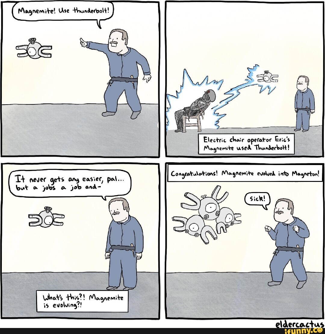 Magnemite! Use Hnunderoolt! Congtatutorions! Magnemite evolved inty ...