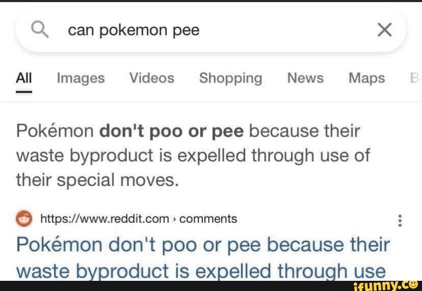 Can pokemon pee All Images Videos Shopping News Maps Pokmon don't poo ...
