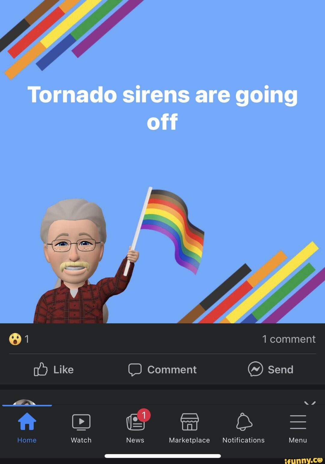 Tornado sirens are going off AS comment Like Comment Send Weich News ...