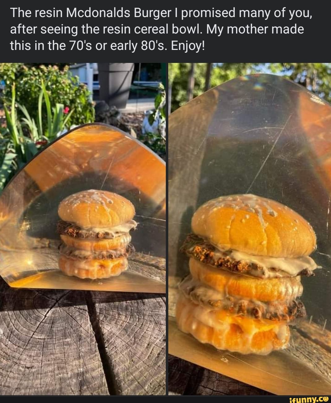The resin Mcdonalds Burger I promised many of you, after seeing the ...